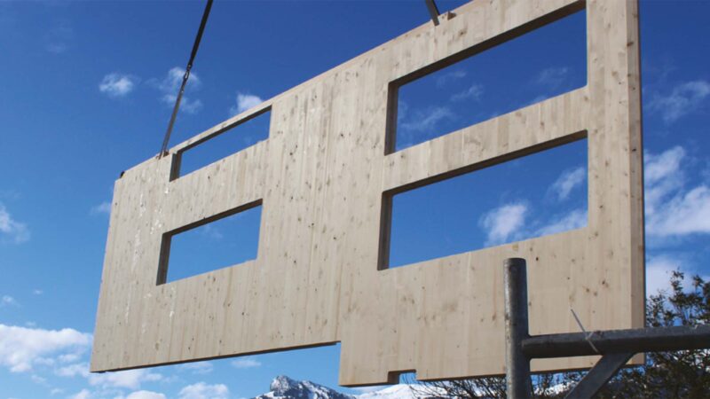 Construire en CLT | Panneaux lamellé croisé en bois massif